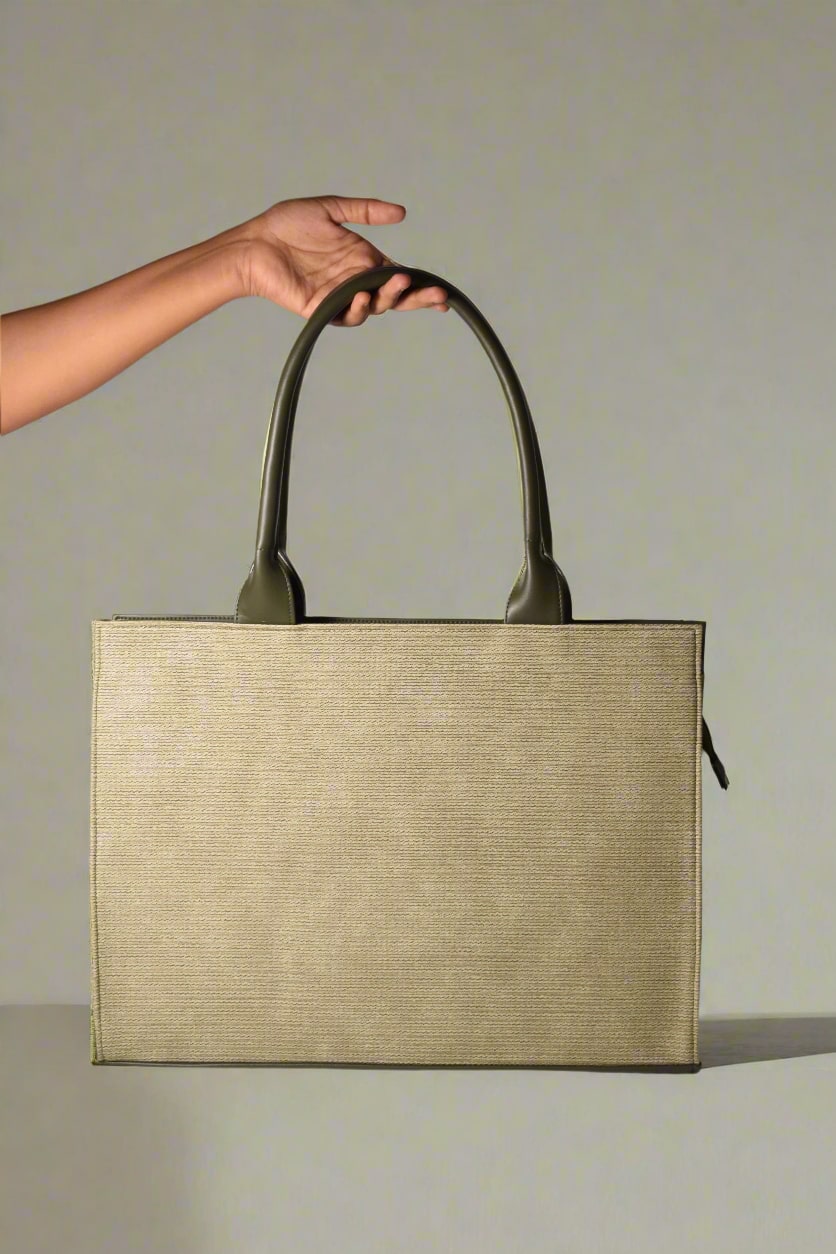 Anya - Celadon/Olive Box Tote – Nyabags Store